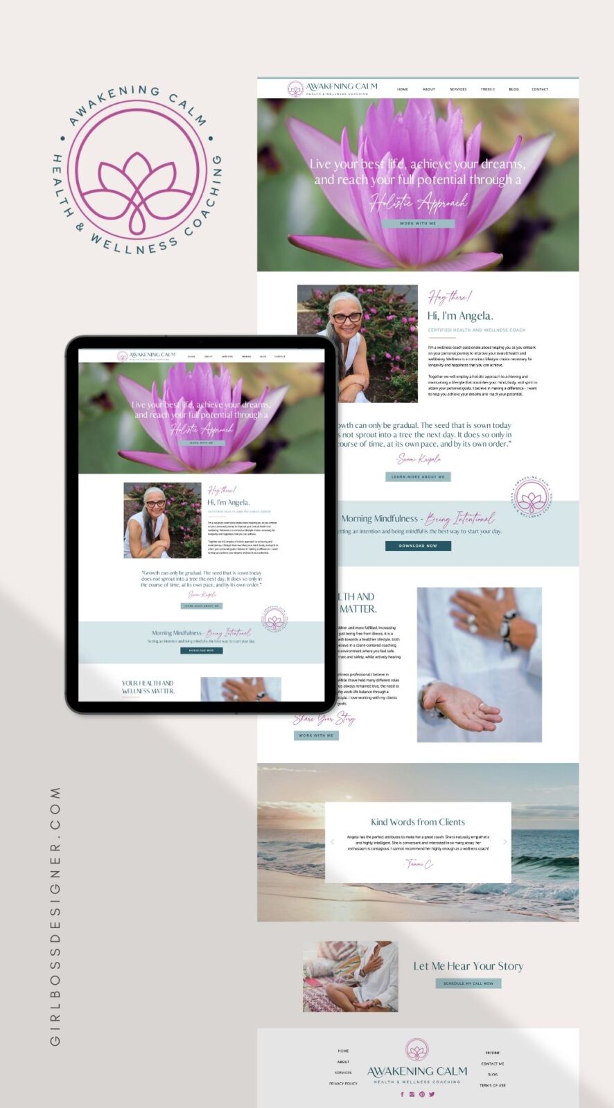 Professional and Approachable Showit Website Design for Health and ...