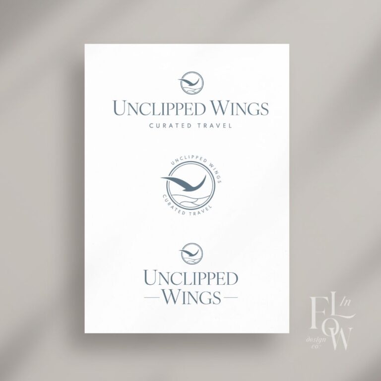 Light and Airy Shades of Blue, Blush, and Classic Neutral Branding for ...